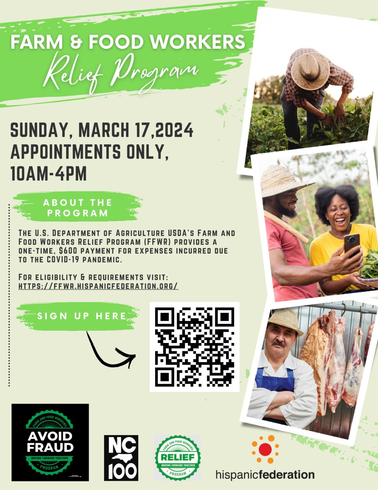 Farm & Food Workers Relief Program - NC 100